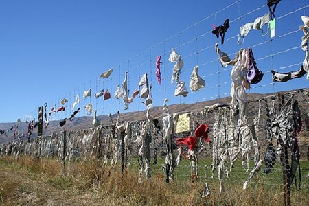 The Cardrona Bra Fence of New Zealand | Amusing Planet